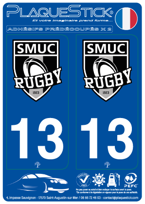 13 -Marseille "SMUC" Rugby – PlaqueStick