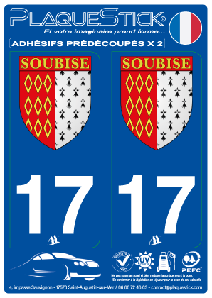 17 -Soubise "Blason" – PlaqueStick