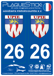 26 -Upie "Blason" – PlaqueStick